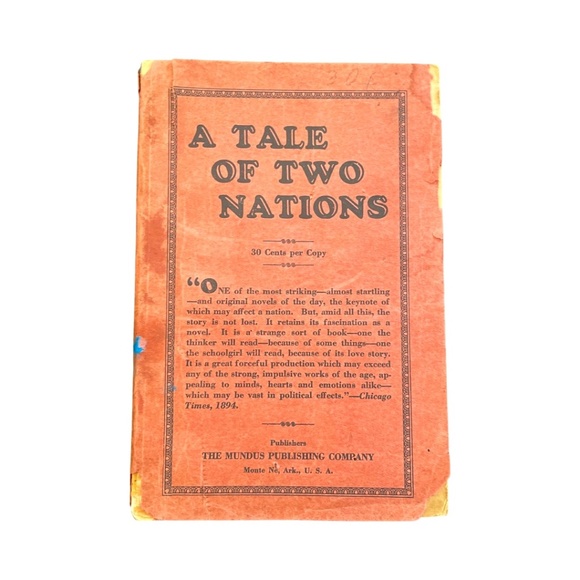 Other | Rare Vintage Book A Tale Of Two Nations By W H Harvey | Poshmark